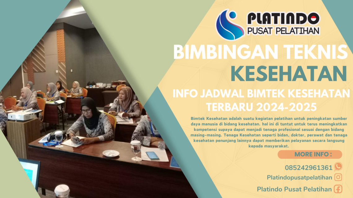 Info Jadwal Bimtek Kesehatan Terbaru 2024 - Pusat Pelatihan